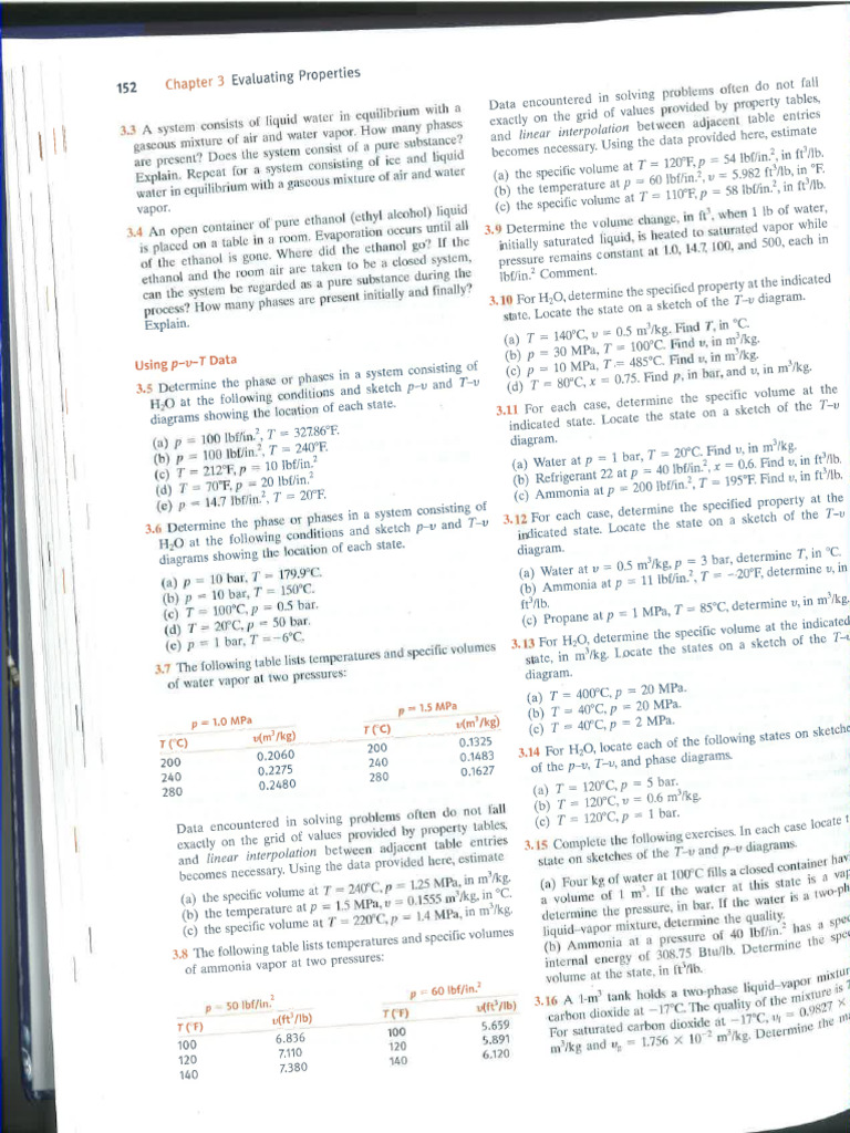 Practice Thermo 8th ch03 Color | PDF