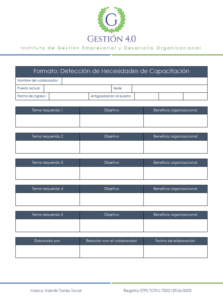 G05 FORMATO DNC | PDF