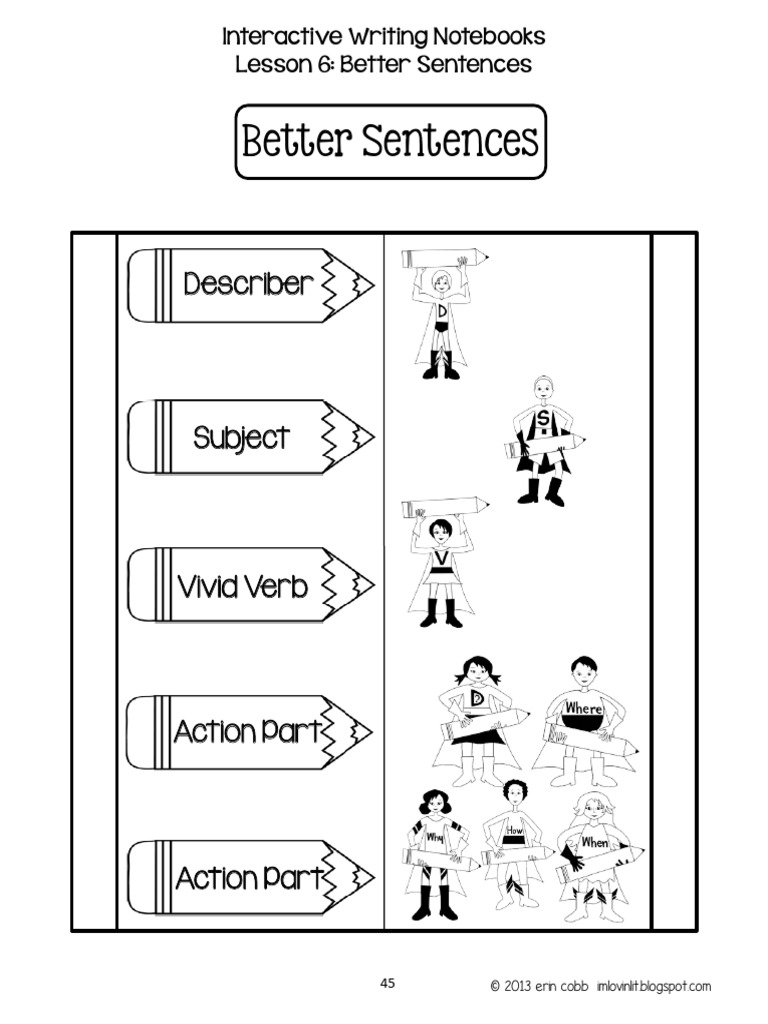 ACE writing lesson-better sentences | PDF