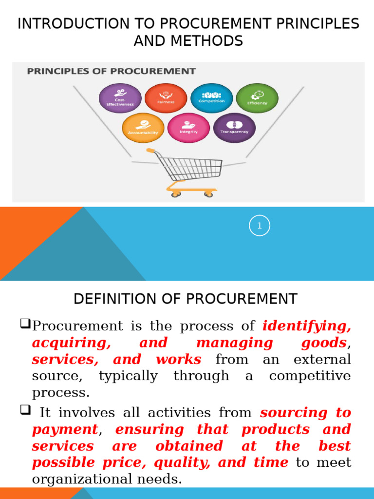 Lecture One Introduction | PDF | Procurement | Supply Chain