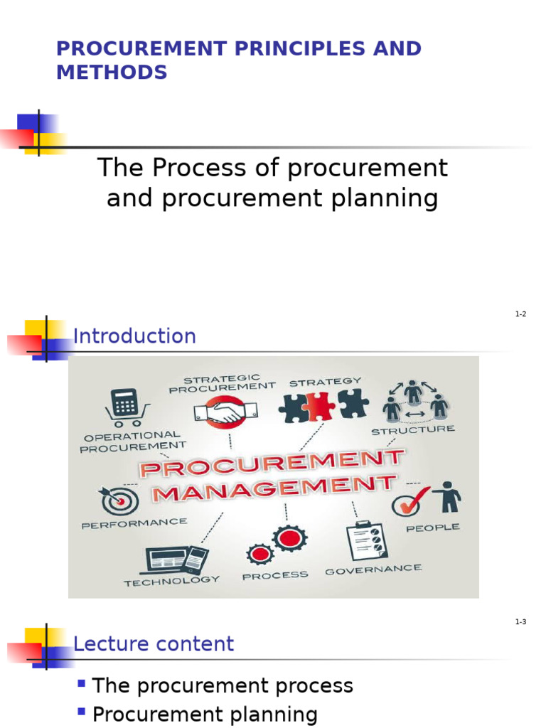 The Process of Procurement and Procurement Planning | PDF | Procurement | Supply Chain