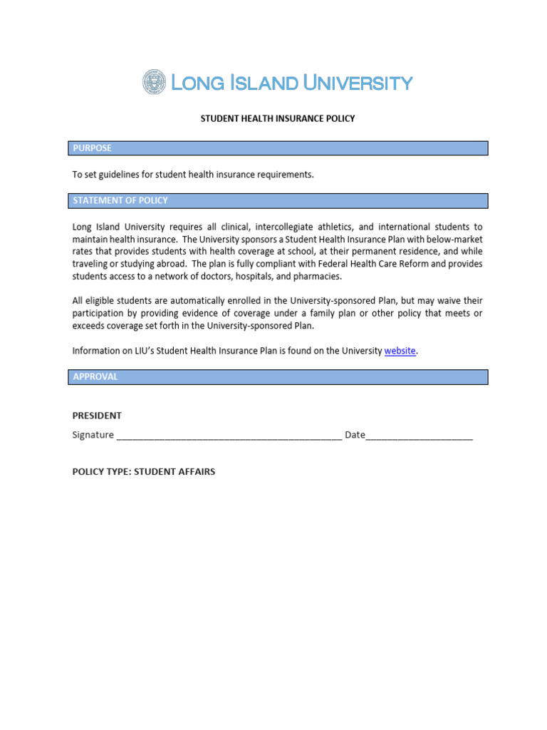 SA-Student-Health-Insurance-Policy | PDF
