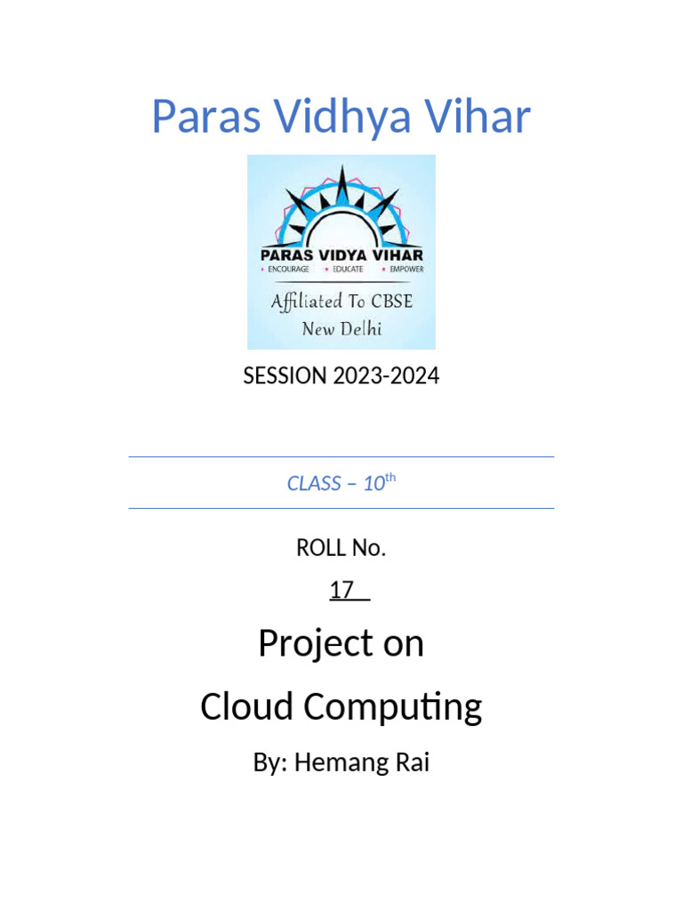 Paras Vidhya Vihar | PDF