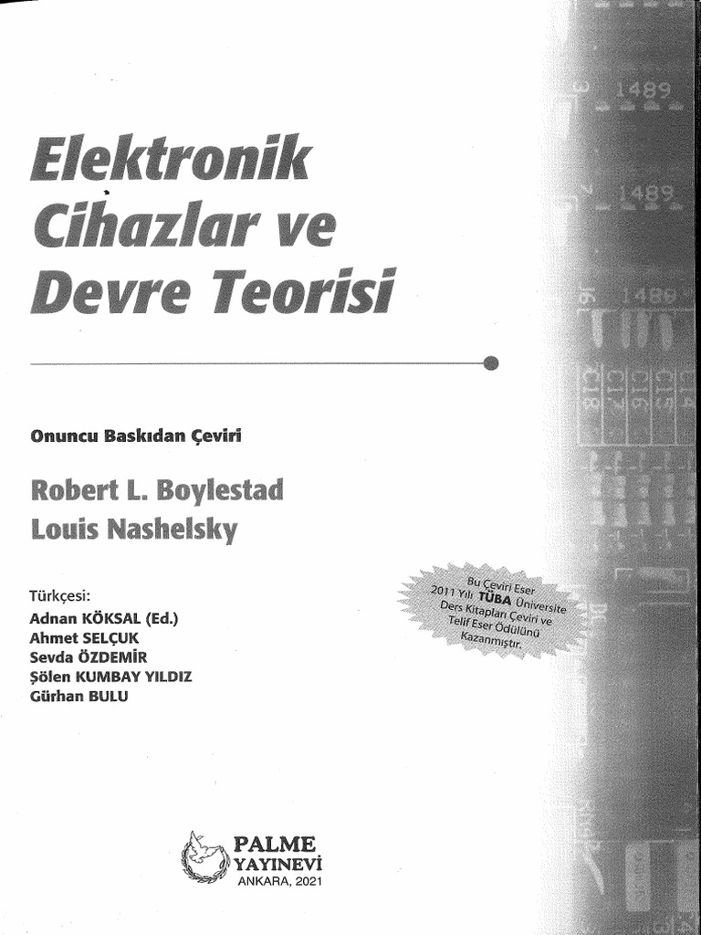 Elektroni̇k Ci̇hazlar Ve Devre Teori̇si̇ - Robert Boylestad | PDF
