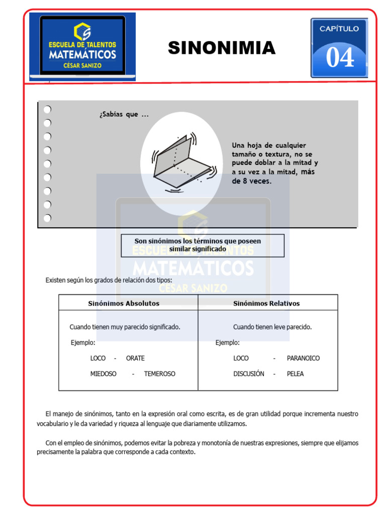 Separata N°04 | PDF | Semiótica | Vocabulario
