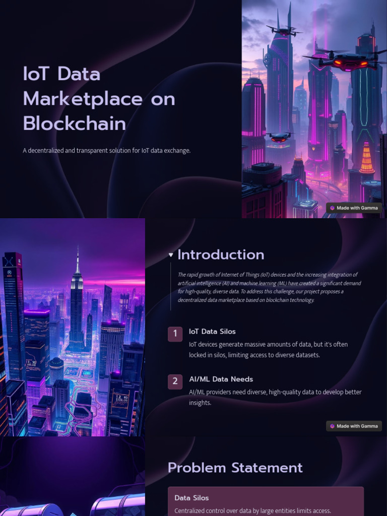 IoT Data Marketplace On Blockchain | PDF | Internet Of Things | Encryption