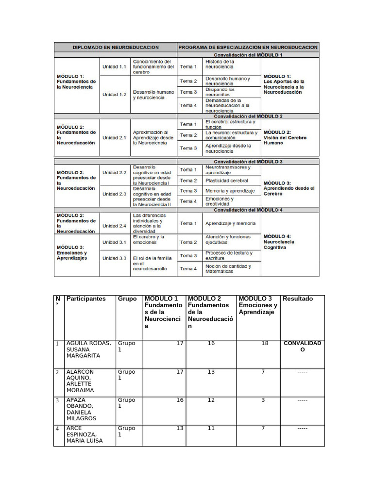 Convalidacion Grupo 1 | PDF