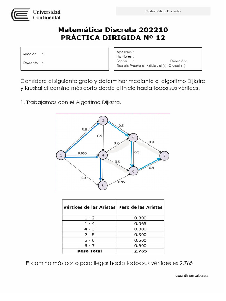 Práctica Dirigida Nº 12 Matemática Discreta 202210 Resuelta | PDF | Relaciones matematicas ...
