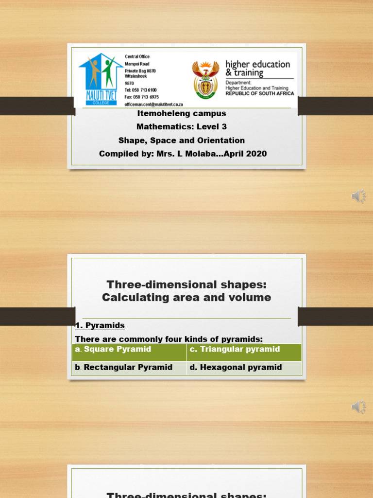 L3-Mathematics-Space-Shape-and-Orientation - PDF - Study Guides | PDF ...