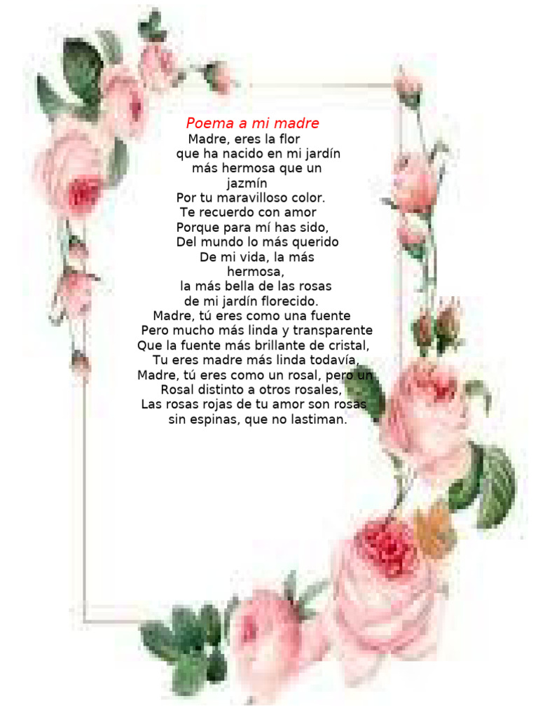 Poema A Mi Madre | PDF