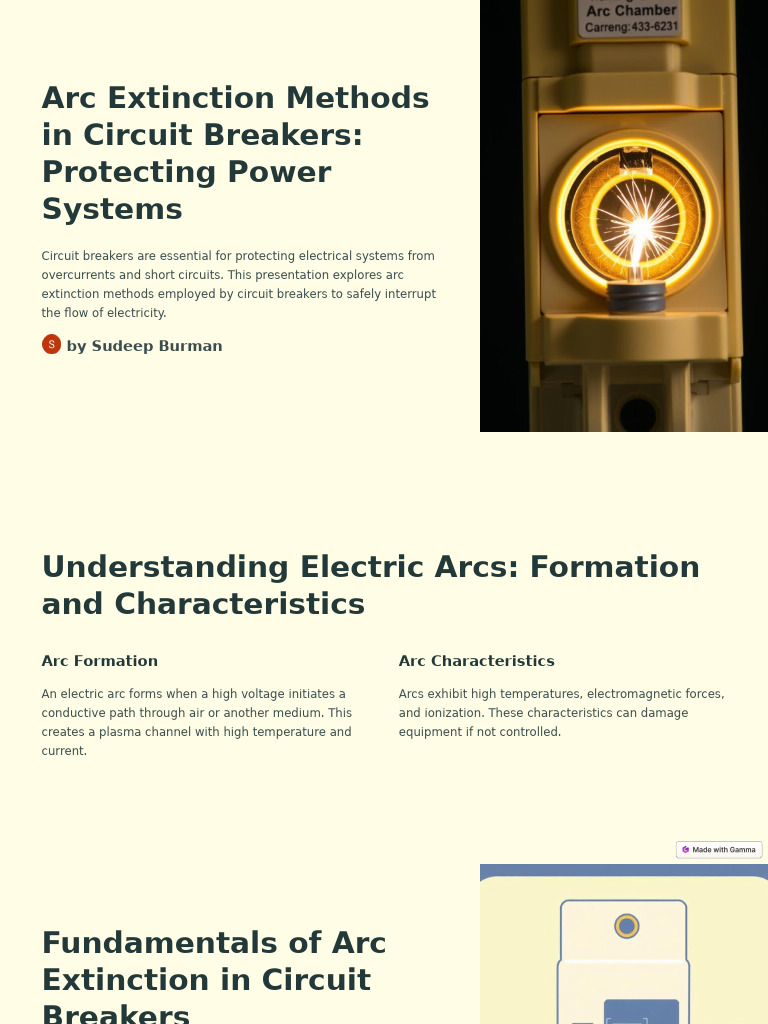 Arc Extinction Methods in Circuit Breakers | PDF | Electric Arc ...