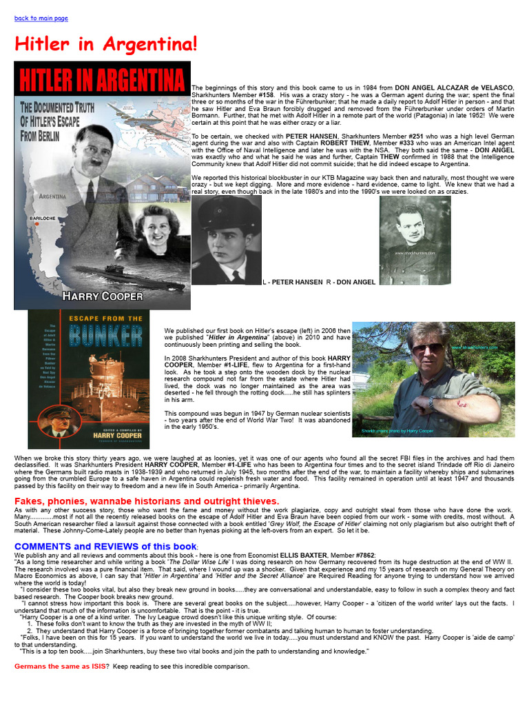 Hitler in Argentina | PDF | Nazism