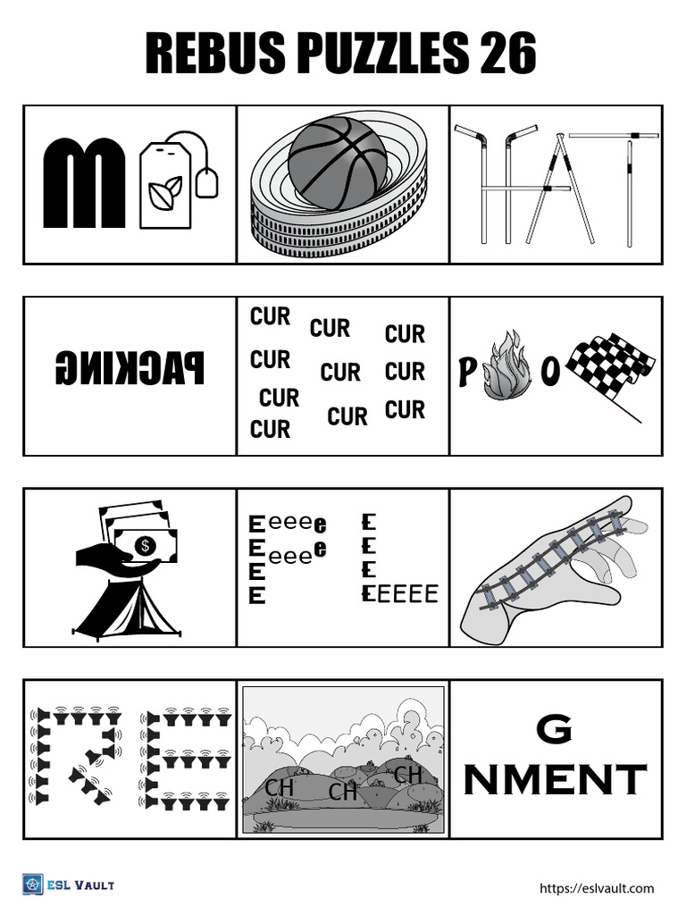 Printable Rebus Puzzles PDF 26 | PDF