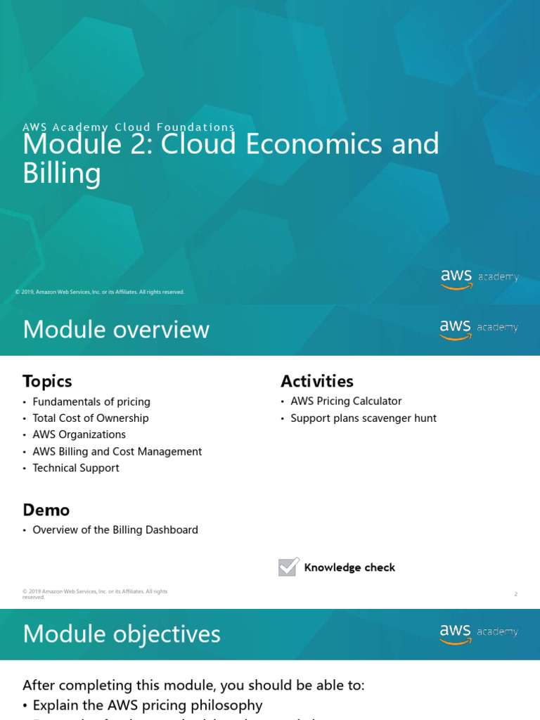 AcademyCloudFoundations_Module_02 | PDF | Amazon Web Services | Information Technology