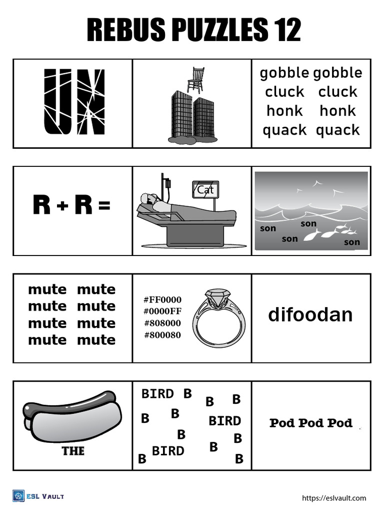 Rebus Puzzles With Answers 12 | PDF
