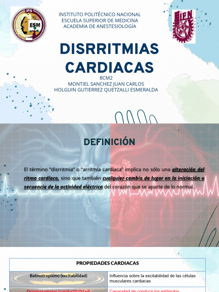 Copia de DISRRITMIAS CARDIACAS | PDF | Enfermedades y trastornos ...