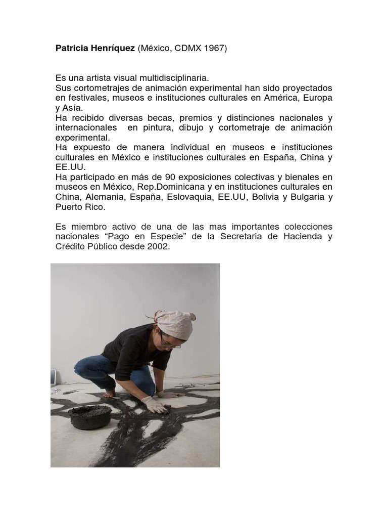 Patricia Henriquez CV | PDF | México | Museo
