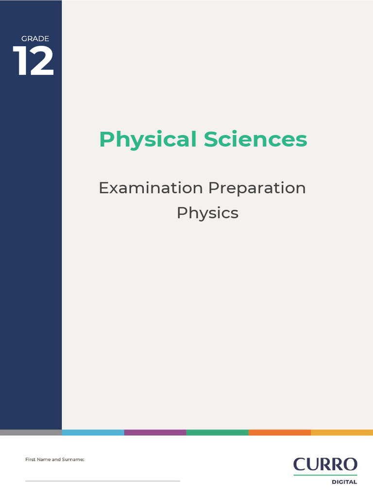 Physics Exam Prep Guide for Grade 12 | PDF | Force | Momentum