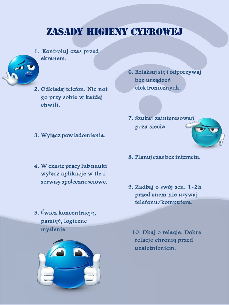 Zasady Higieny Cyfrowej | PDF