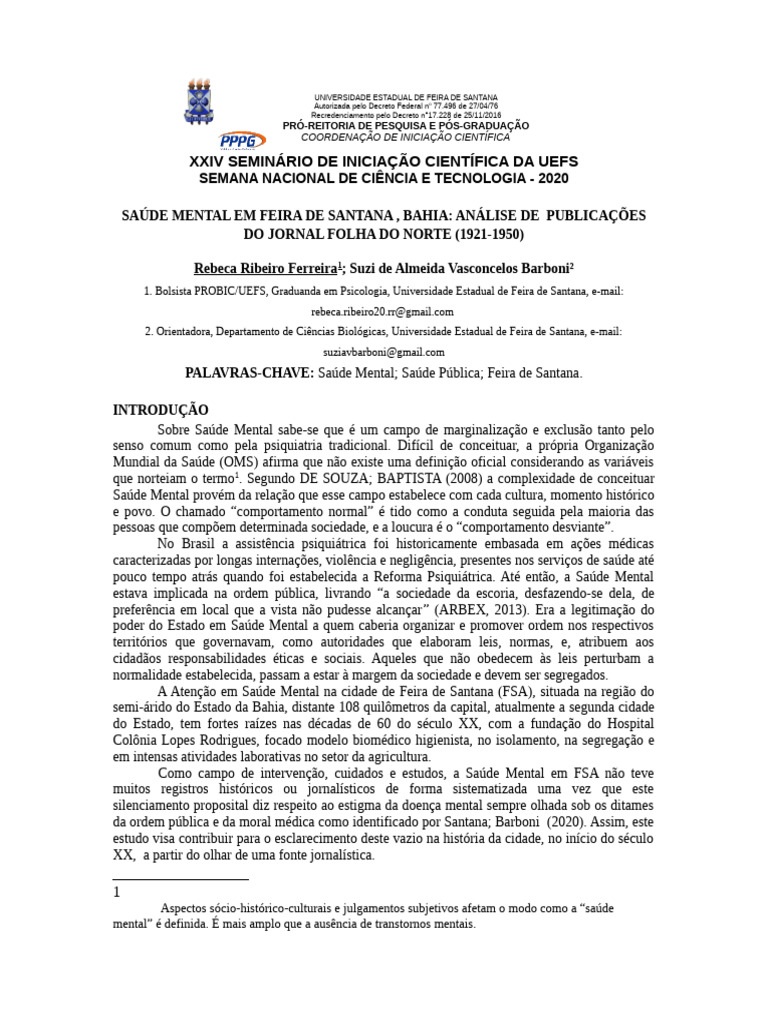 Adminojs, Rebeca Ribeiro Ferreira | PDF | Saúde mental | Publicidade