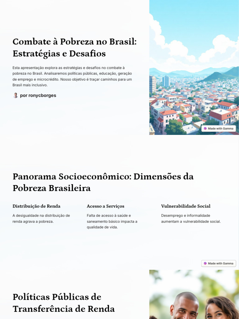 Combate-a-Pobreza-no-Brasil-Estrategias-e-Desafios | PDF | Pobreza ...