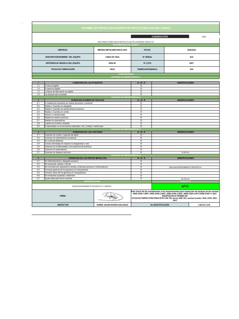 INSPEC Lote 8765 | PDF | Ingeniería mecánica | Materiales