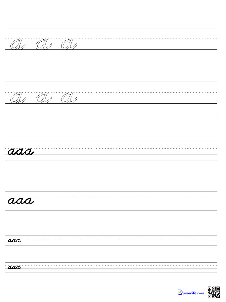 Minusculas Dnealian Style Cursive | PDF
