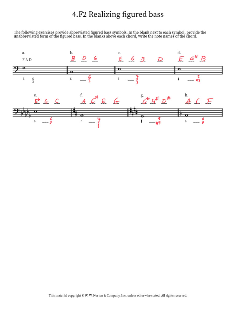 4.F2 Realizing Figured Bass | PDF