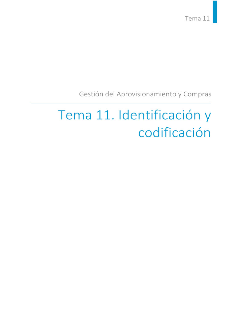 Tema 11. Identificación y Codificación PDF | PDF | Código QR | Obtención