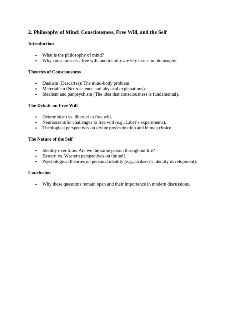 Philosophy of Mind: Key Concepts Explained | PDF