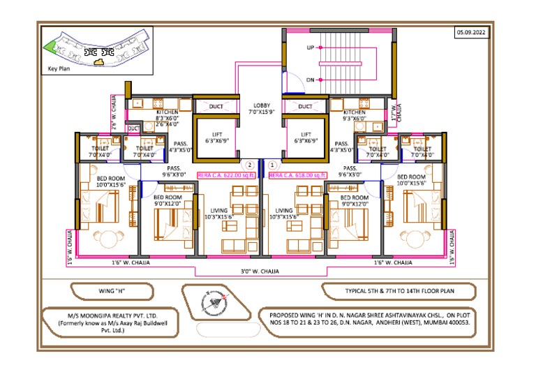 Typical Floor(Resi.) 'h' Wing | PDF