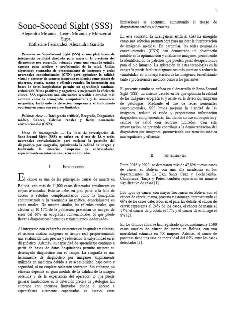 Sono-Second Sight (SSS) : Alejandro Miranda, Leoni Miranda y Monzerrat Sirpa, Katherine ...