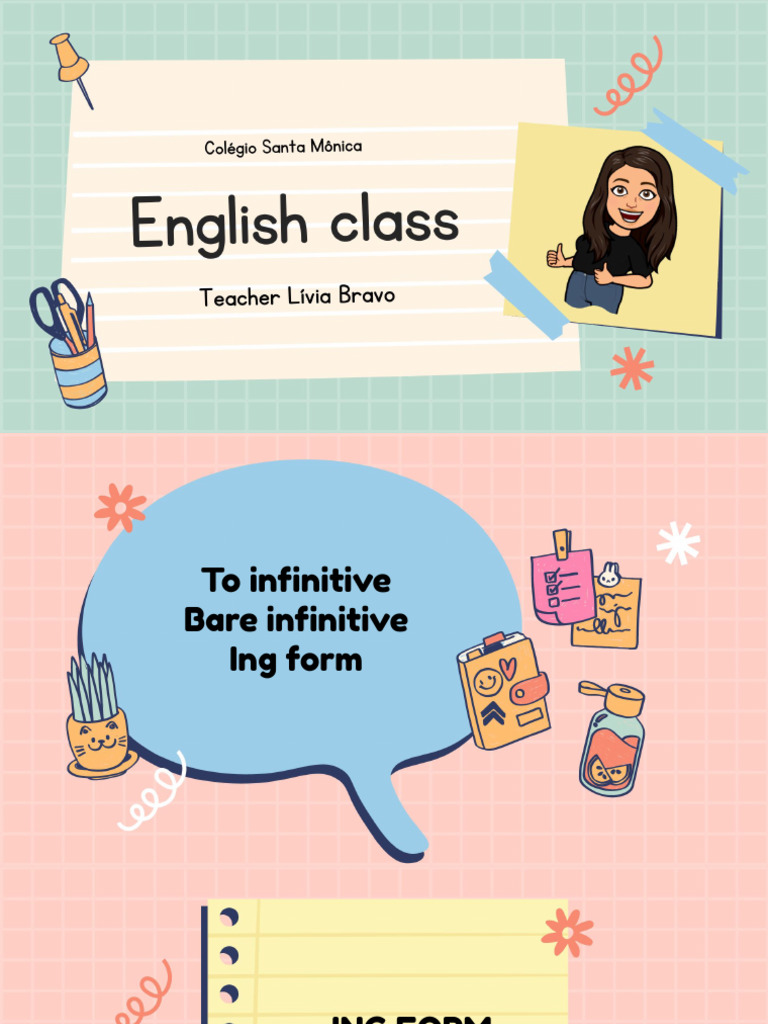 1000310290-2º Ano - Infinitive, To Infinitive, Bare Infinitive | PDF ...