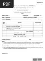 English SBA Cover Sheet Template | PDF