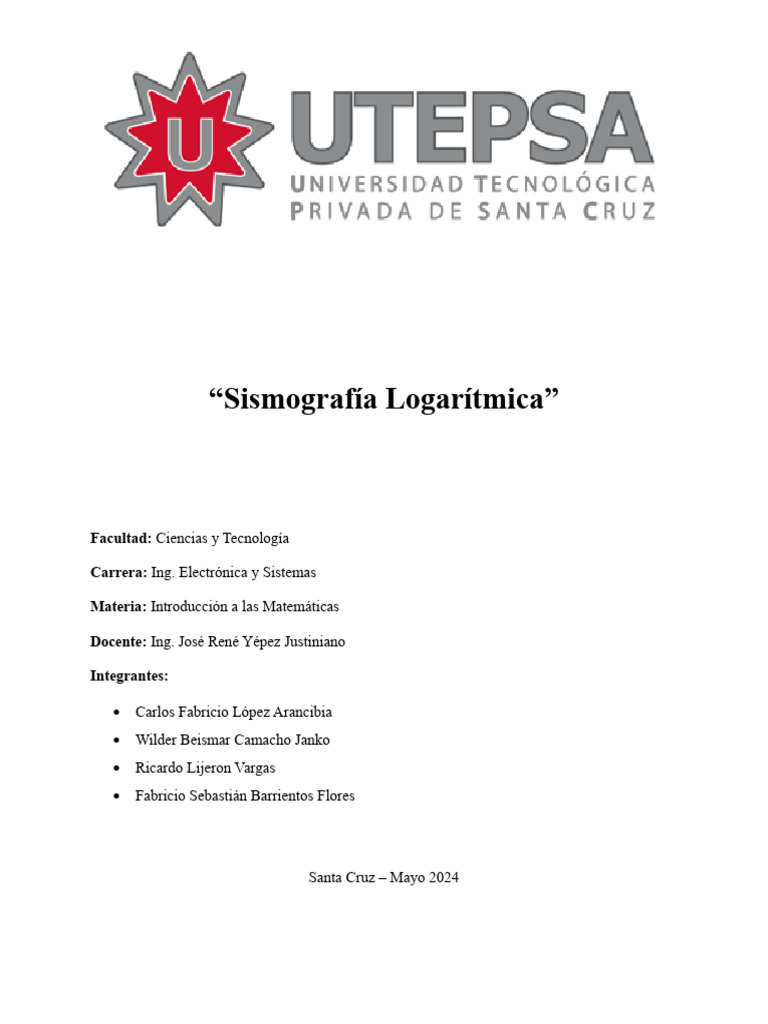 Sismografía Logarítmica | PDF | Sismología | Temblores