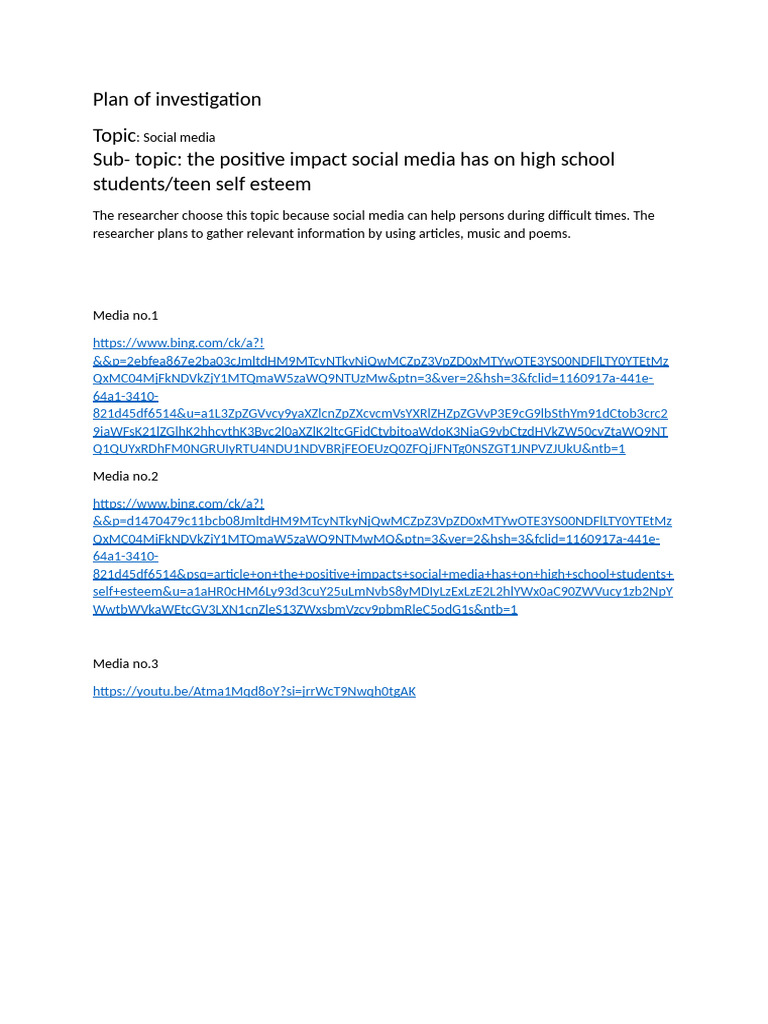 Positive Social Media Impact on Teens | PDF | Social Media | Popular ...