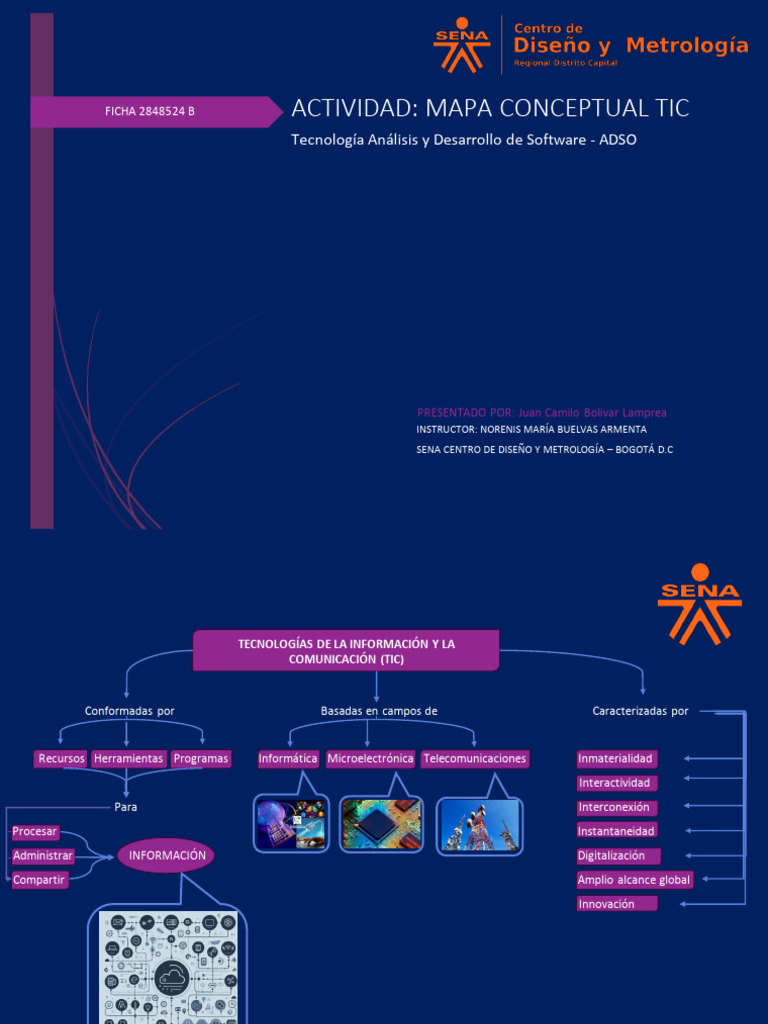 Mapa Conceptual TIC: Innovación y Alcance Global | PDF