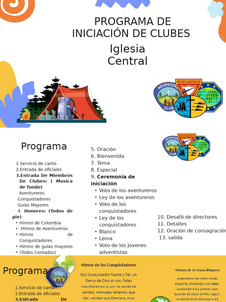 Programa de Iniciación de Clubes | PDF | Himnos