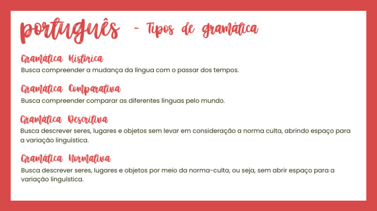 Tipos de Gramática | PDF