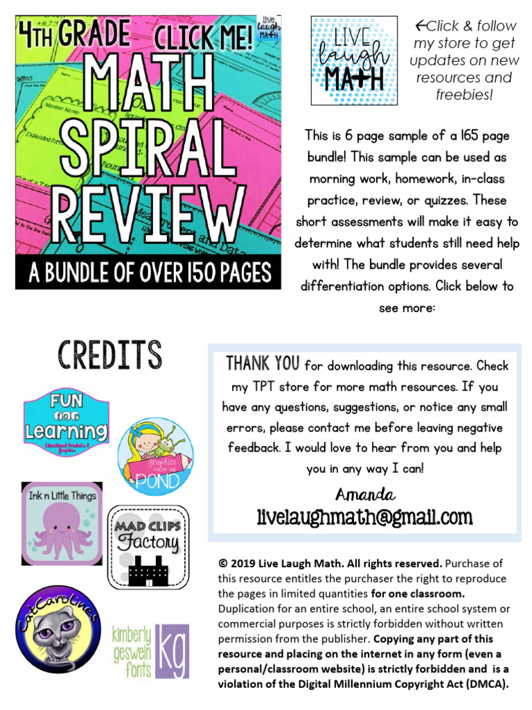 Click Me!: Credits | PDF | Numbers | Mathematics