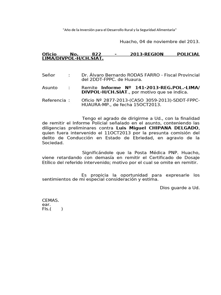 INFORME No. 141-2013 PELIGRO COMUN - CHIPANA DELGADO | PDF | Fiscal
