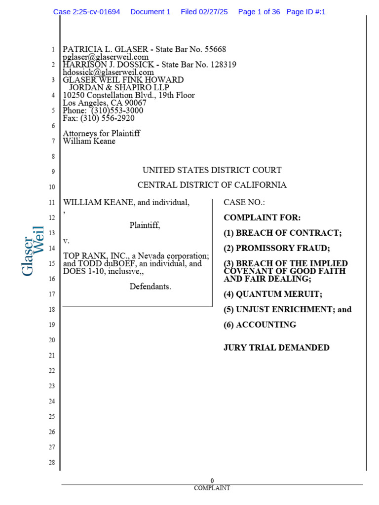 Filed Complaint | PDF