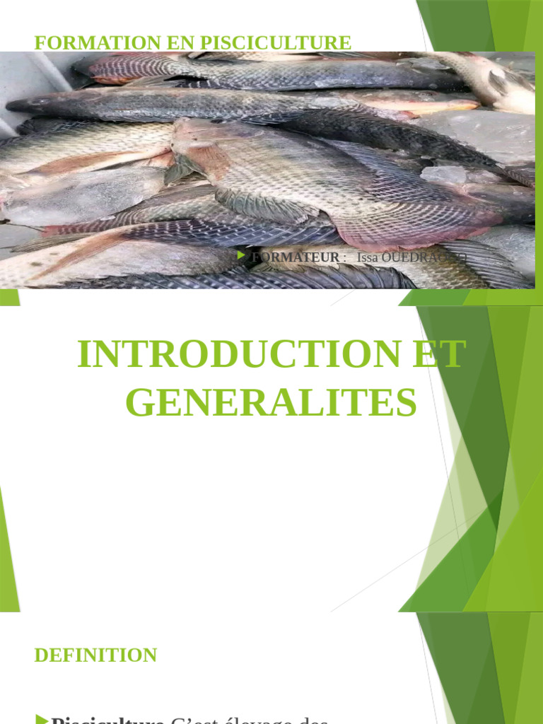 Formation en pisciculture au Burkina Faso | PDF