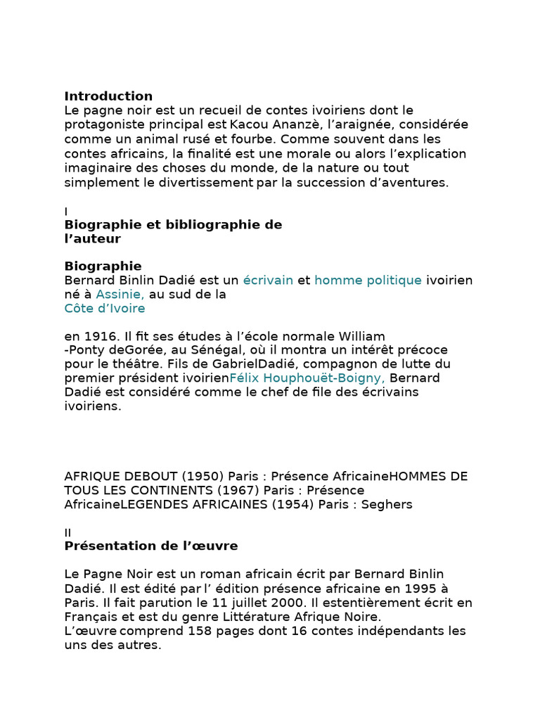 Le Pagne Noir - PDF | PDF | Côte d'Ivoire