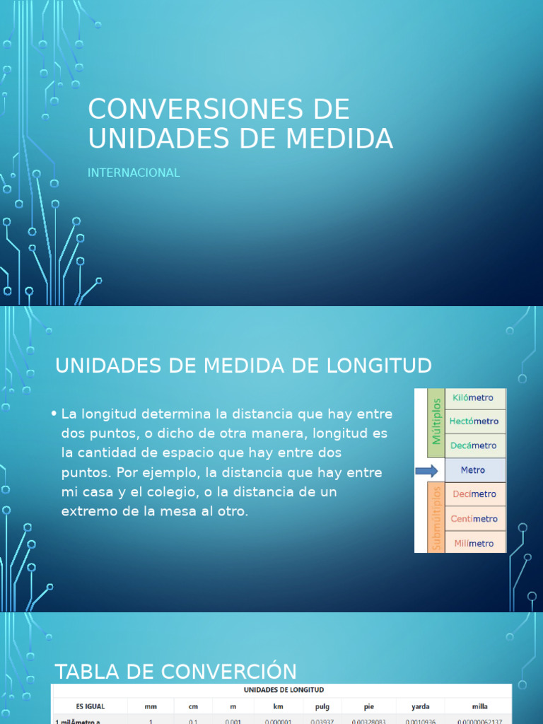 Conversiones de Unidades de Medida | PDF | Kilogramo | Masa