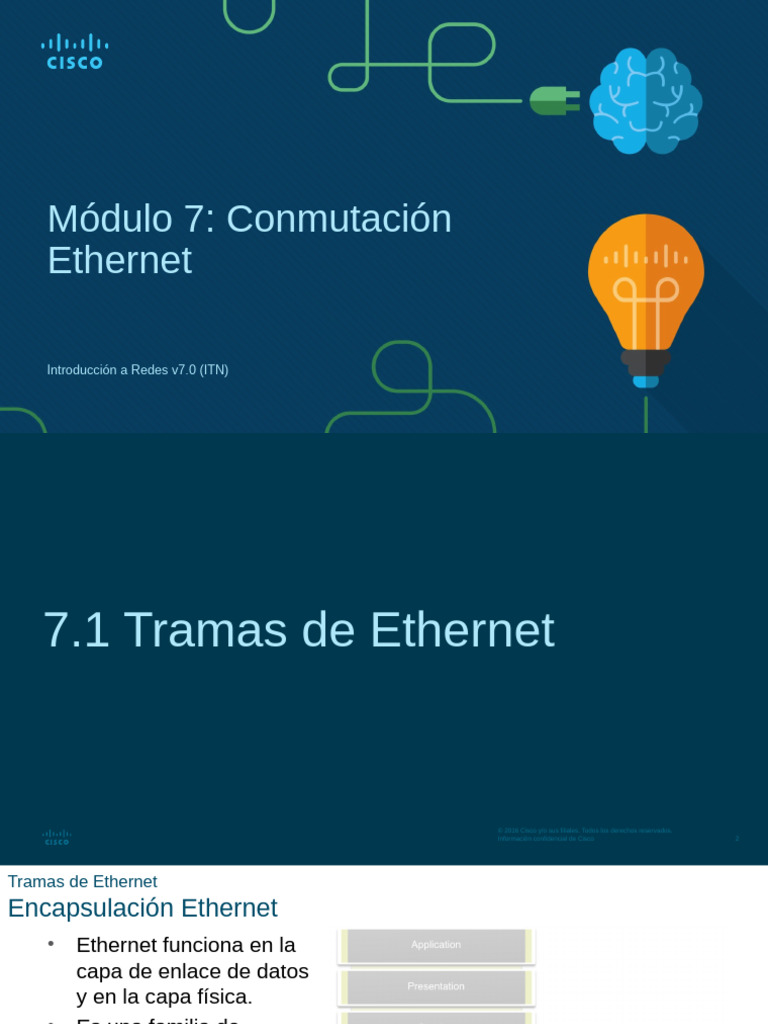 ITN Module 7 | PDF | Conmutador de red | Ethernet