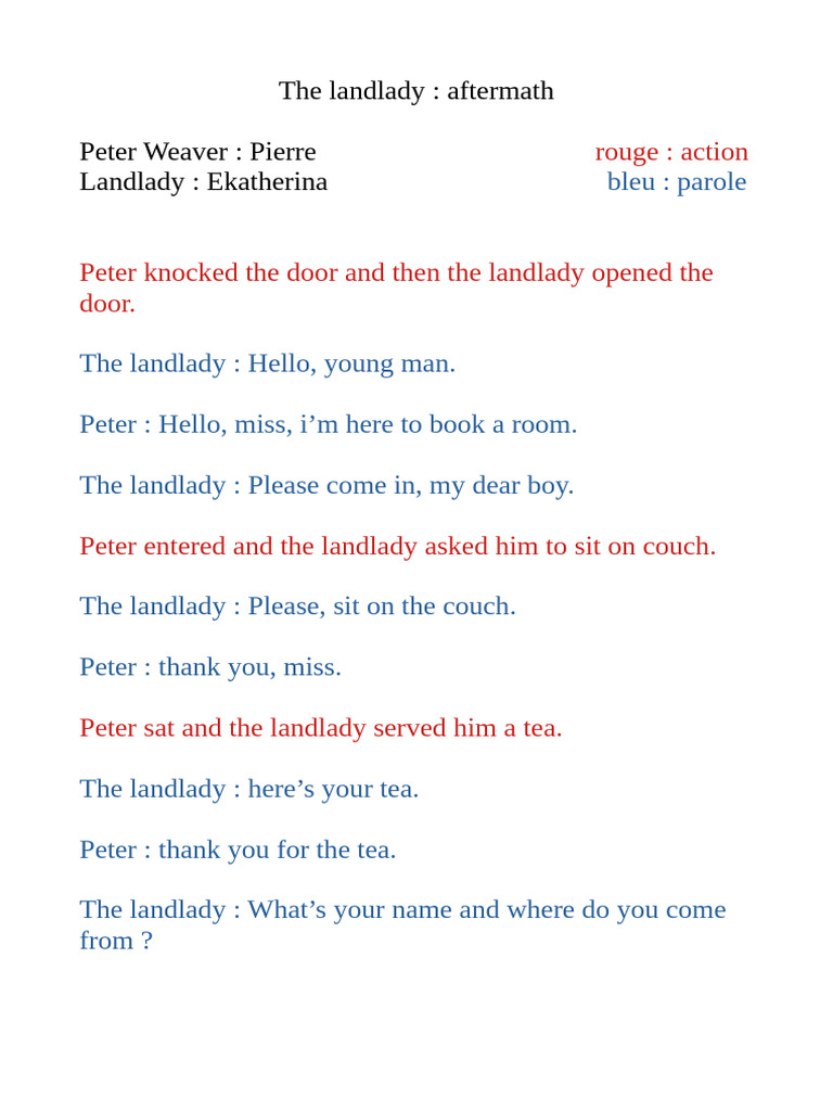 The Landlady-1 | PDF