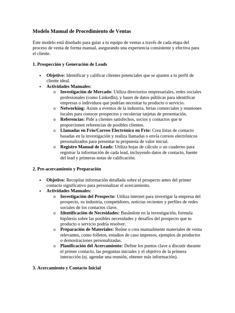 Guía Manual de Ventas Efectivas | PDF | Cliente | Investigación de mercado
