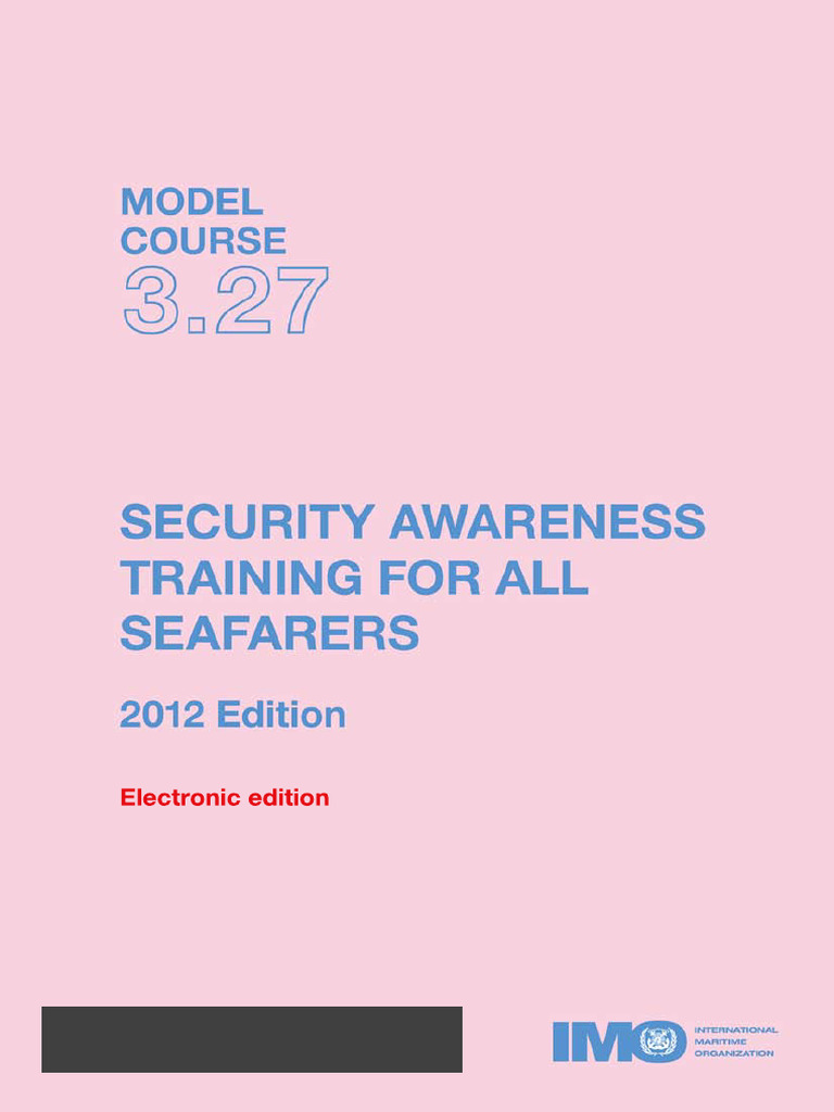 3.27, Security Awareness Training For All Seafarers | PDF | Shipping | Water Transport