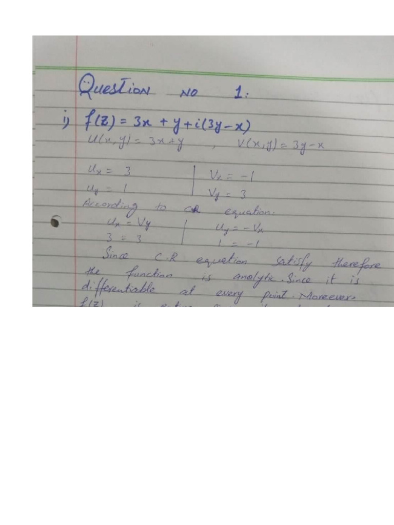 Ak - Complex - Analysis - Assignment - Copy (5) - Compressed | PDF